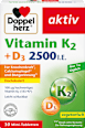 Doppelherz Vitamin K2 + D3 2500 I.E. Tabletten 30 St, 13,1 g dauerhaft günstig online kaufen | dm.de