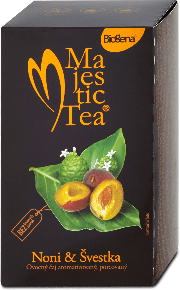 Biogena Majestic Tea čaj Noni & švestka, 50 g | dm.cz