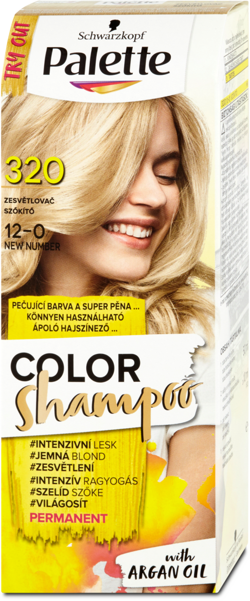 Palette Color Shampoo barva na vlasy Zesvětlovač 320, 1 ks | dm.cz