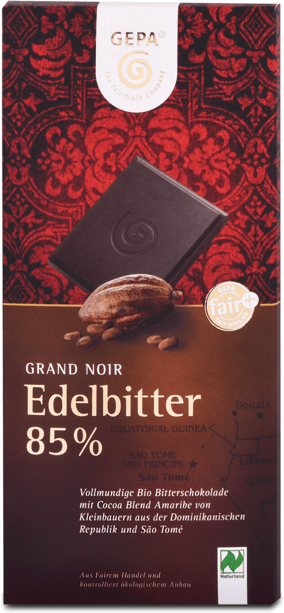 Gepa hořká čokoláda 85 % kakaa, 100 g | dm.cz