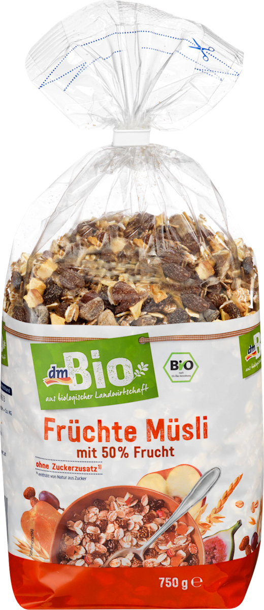 dmBio Früchte Müsli, 750 g dauerhaft günstig online kaufen | dm.de