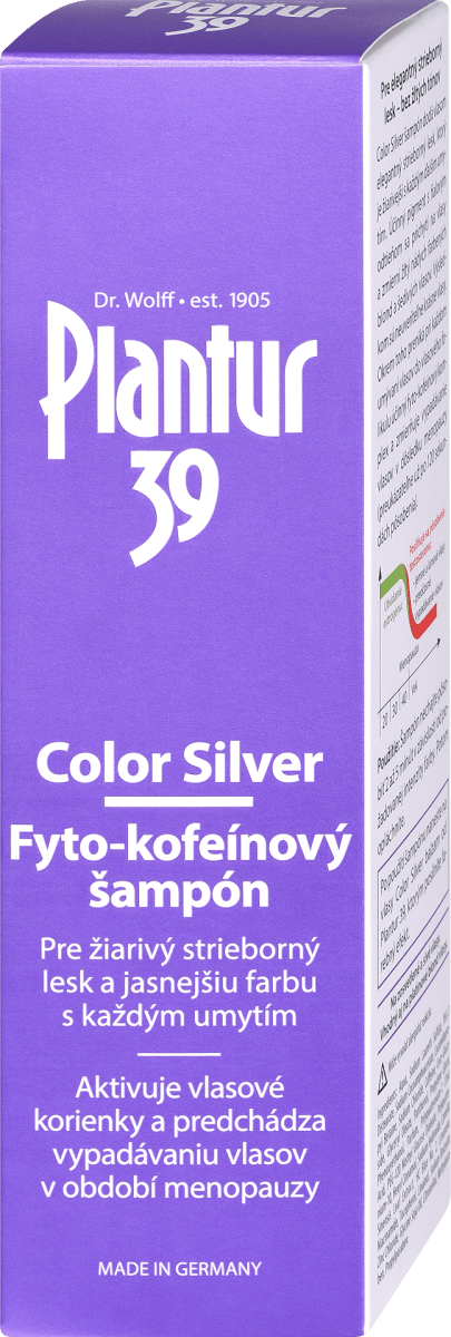 Plantur 39 šampon na vlasy Color Silver, 250 ml | dm.cz