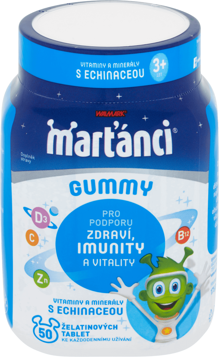 Walmark Marťánci Gummy vitaminy s echinaceou, 50 ks | dm.cz