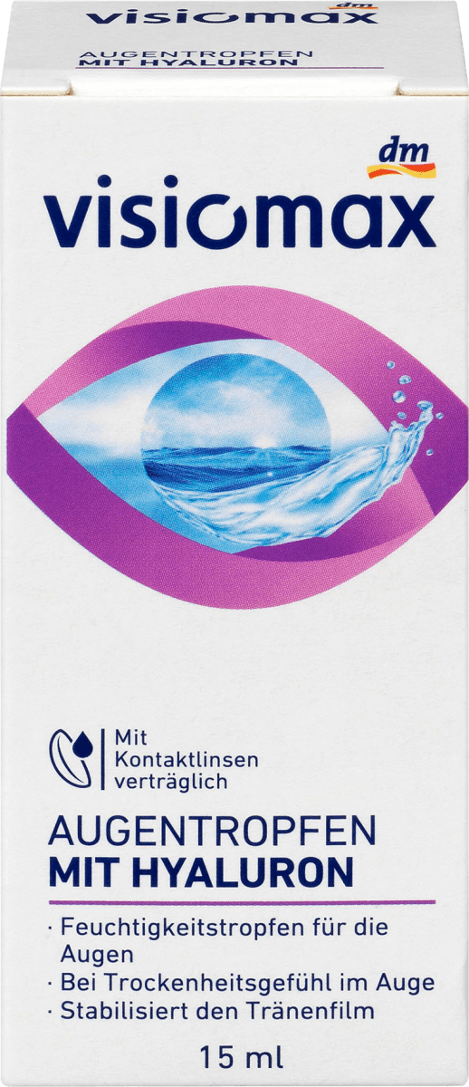 VISIOMAX Augentropfen mit Hyaluron, 15 ml dauerhaft günstig online ...