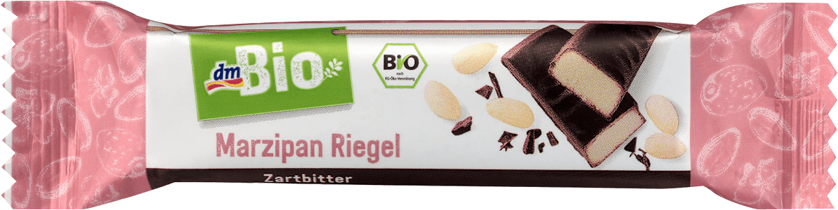 dmBio Schokoladen-Riegel, Marzipan in Zartbitter-Schokolade, 40 g ...