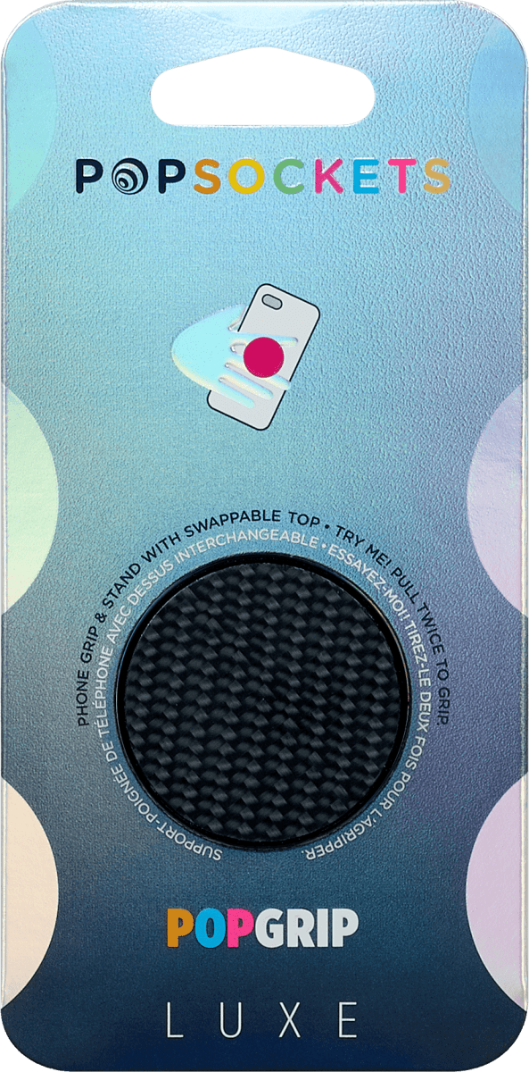 Popsockets Swappable PopGrip Luxe - Genuine Carbon Fiber, 1 St | dm.at