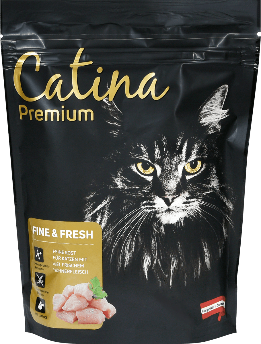 Catina Premium Katzenfutter Fine & Fresh mit frischem Hühnerfleisch ...