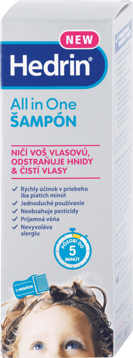Hedrin Šampón proti všiam All in One, 100 ml nakupujte vždy výhodne ...