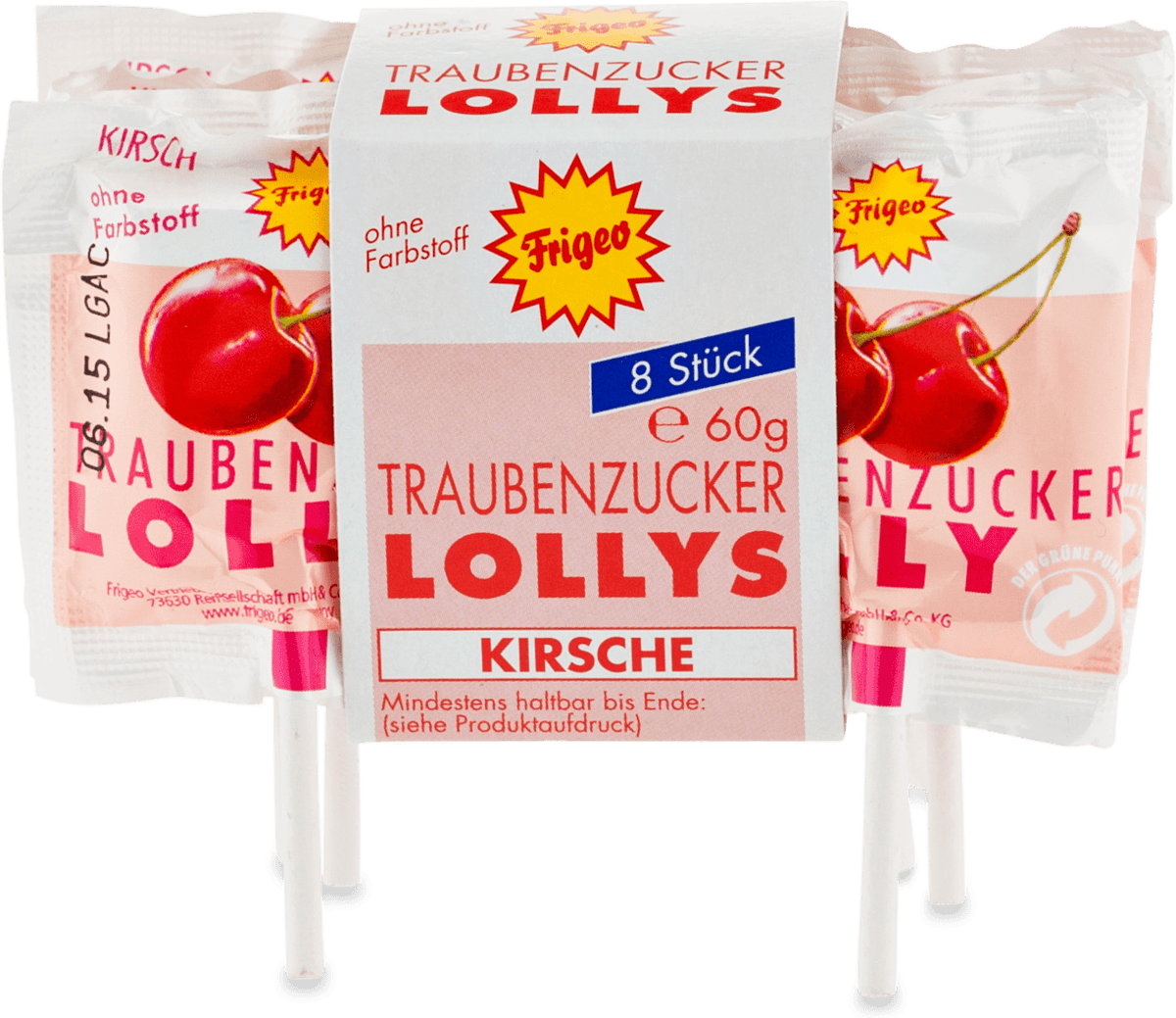 Frigeo Traubenzucker Lollys sortiert, 8 St | dm.at