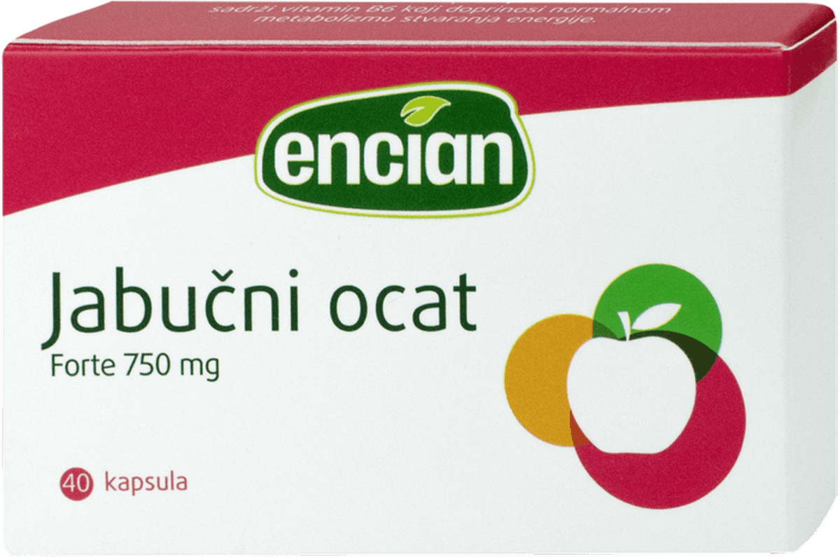 Encian Jabučni ocat forte – 40 kapsula, 40 kom. | dm.hr