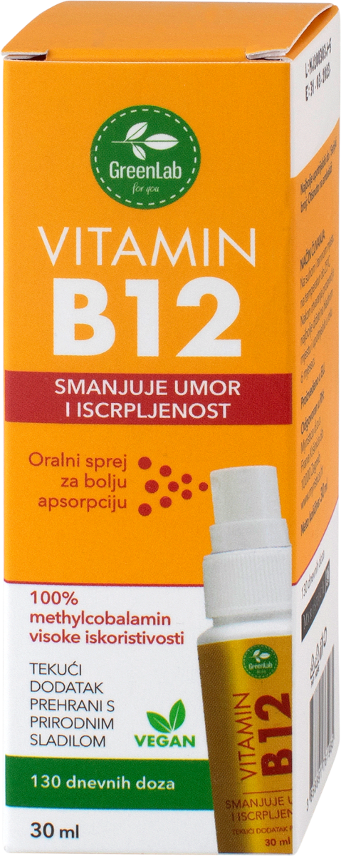 GreenLab Vitamin B12 u spreju, 30 ml | dm.hr