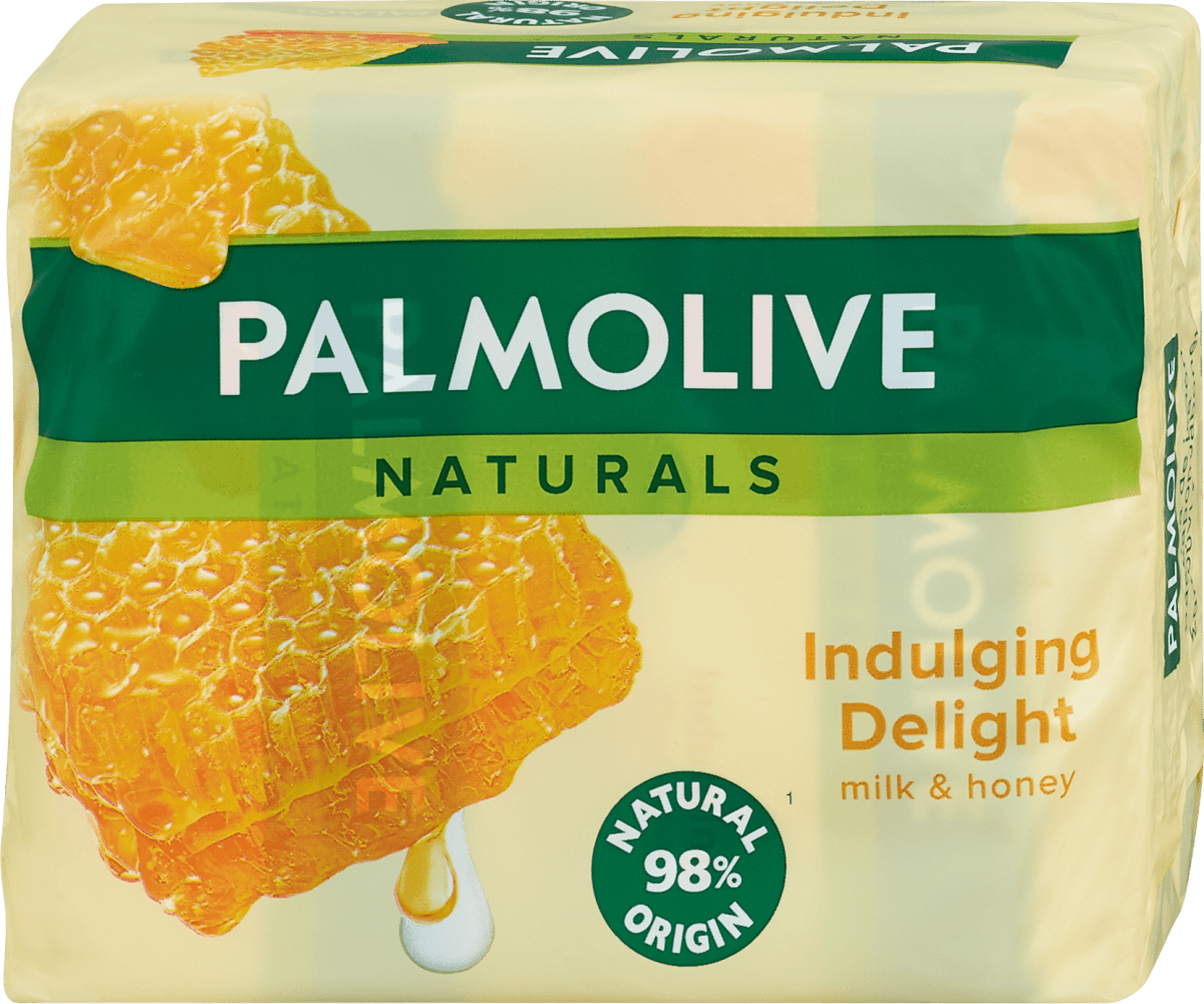 Palmolive Naturals Feste Seife Milch & Honig 4er Pack, 360 g | dm.at