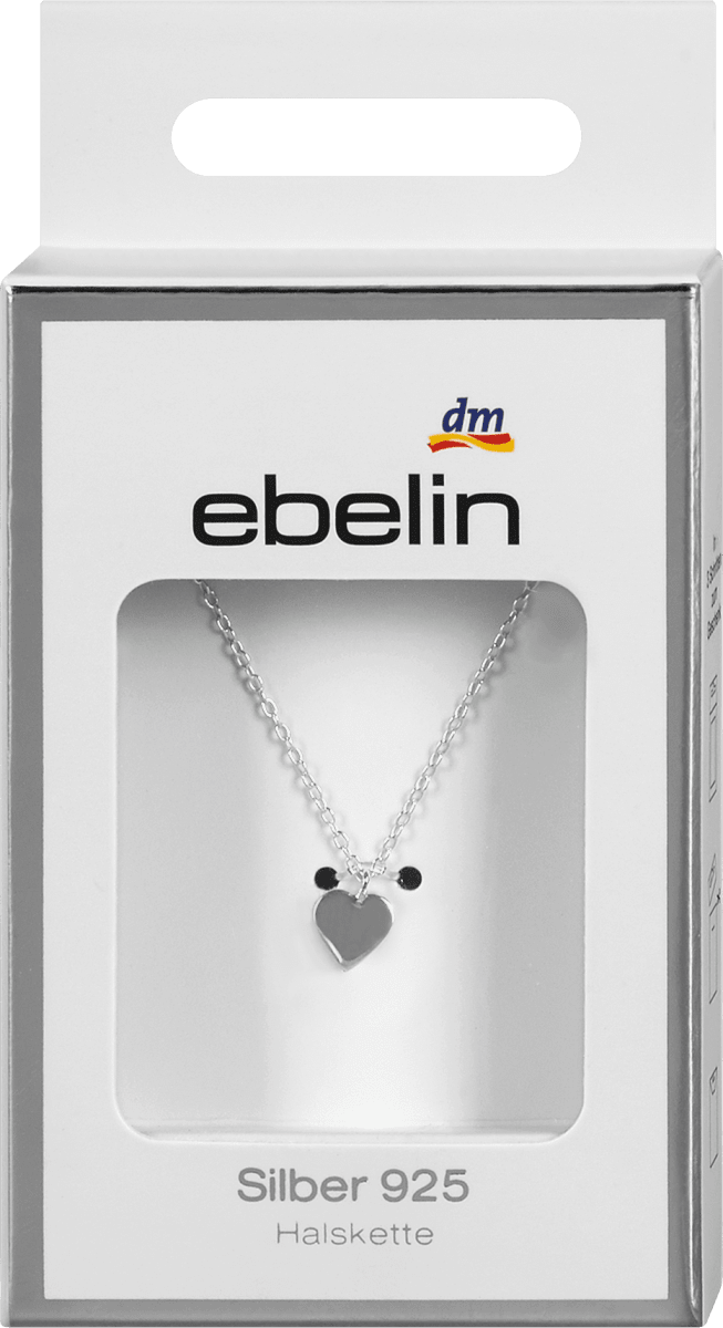 ebelin Halskette mit Herzanhänger aus Silber 925, 1 St | dm.at