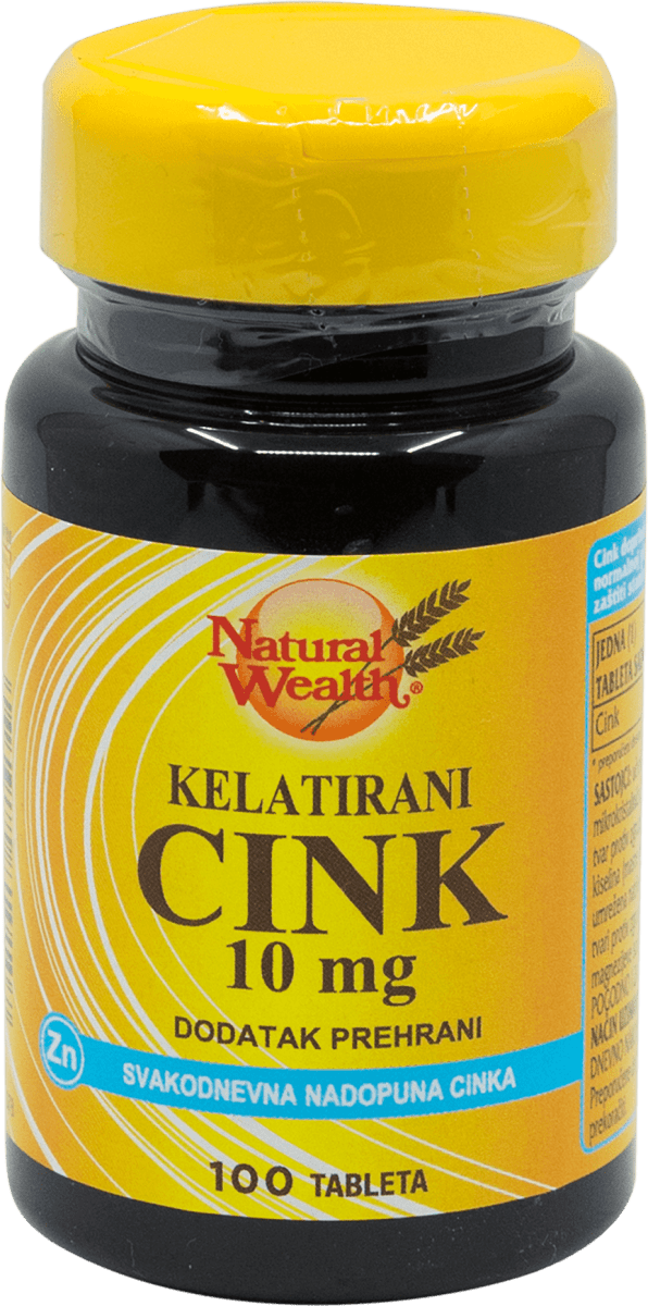 Natural Wealth Kelatirani cink, 100 kom. | dm.hr