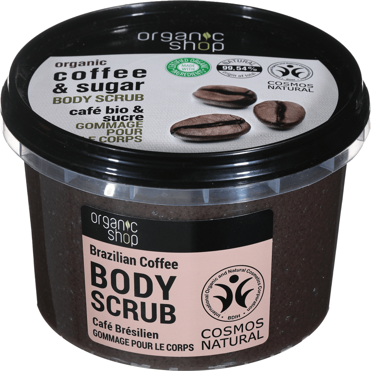 organic shop Piling za telo Organic Coffee & Sugar, 250 ml | dm.si