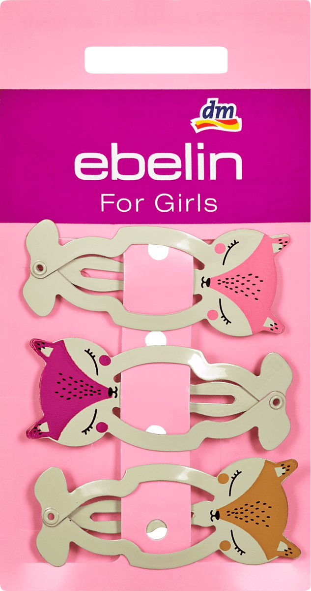 ebelin For Girls Haarspangen bunt im Fuchs-Design, 3 St | dm.at