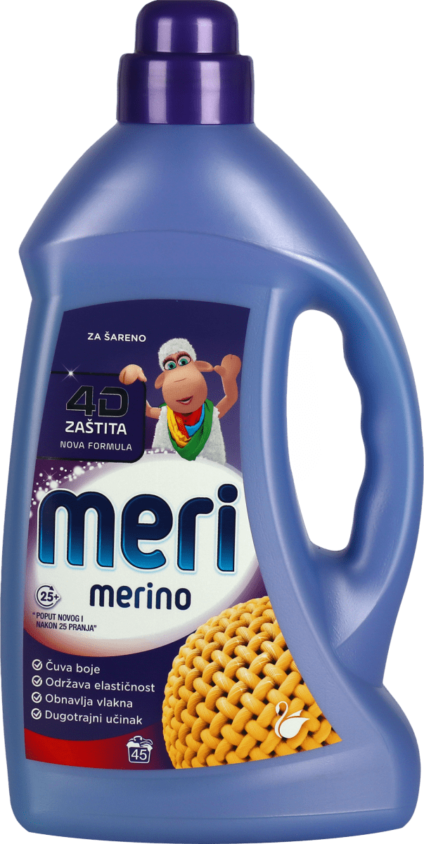 meri merino Tekući deterdžent za šareno rublje, 45 pranja, 2,7 l | dm.hr