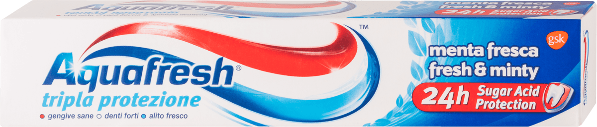 Aquafresh Dentifricio tripla protezione menta fresca, 75 ml Acquisti online sempre convenienti ...