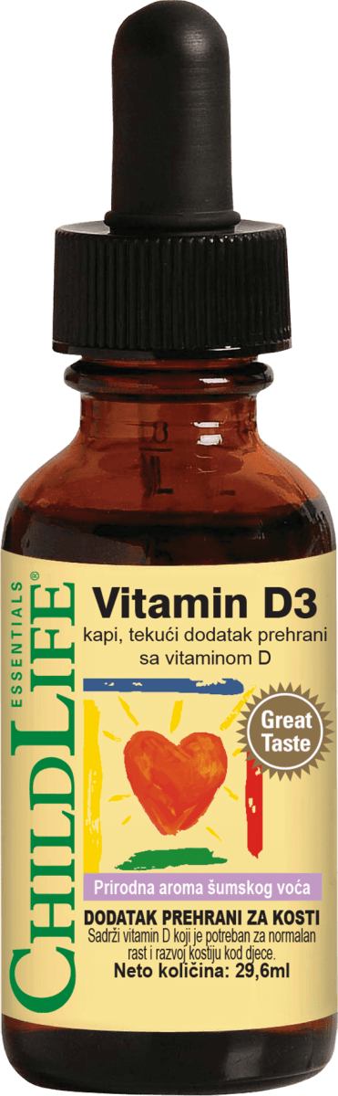 CHILD LIFE Vitamin D3 u kapima, 29,6 ml | dm.hr