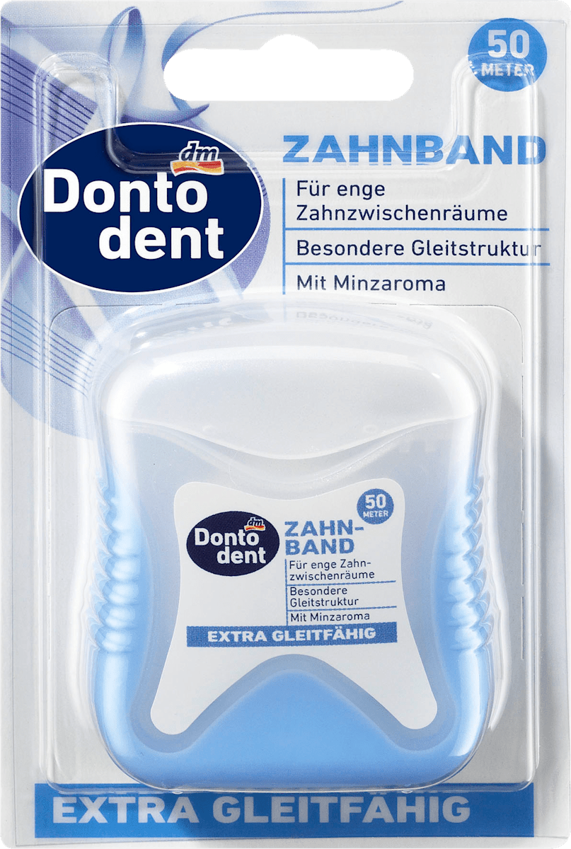 Dontodent Zahnband extra gleitfähig, 50 m dauerhaft günstig online ...