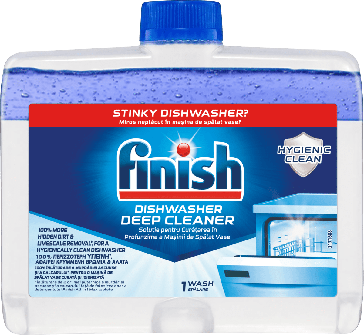 Finish Soluţie pentru curăţarea maşinii de spălat vase, 250 ml cumpără ...