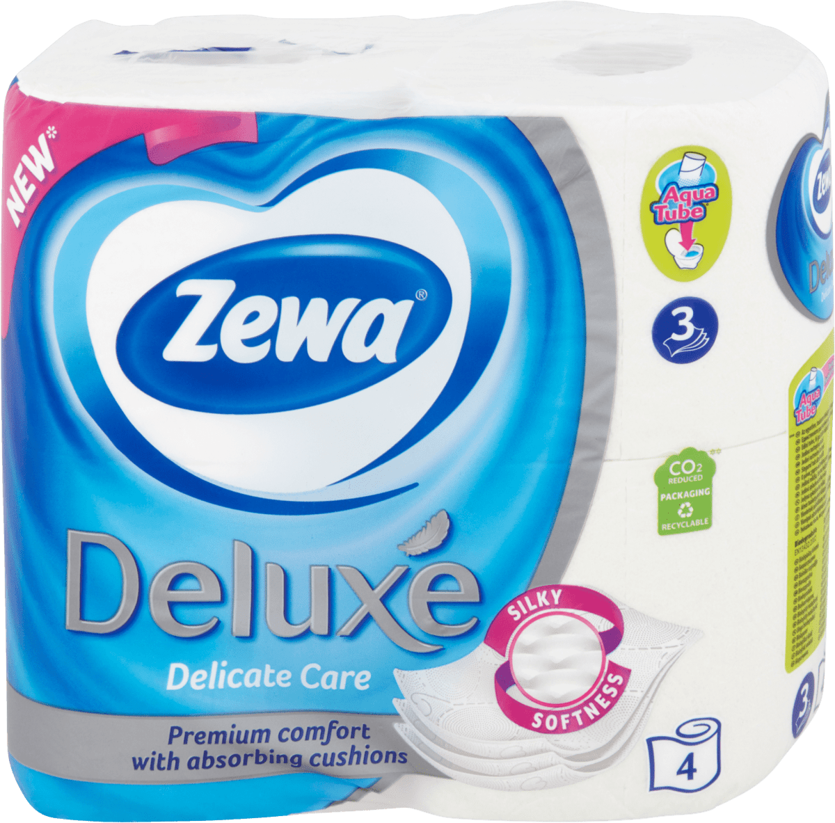 Zewa Тоалетна хартия Deluxe Delicate Care, 4 бр. Пазарувай трайно ...