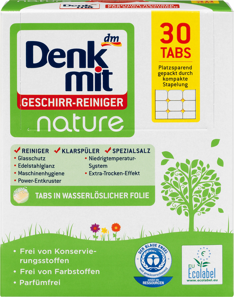 Denkmit Spülmaschinen-Tabs nature, 30 St dauerhaft günstig online ...