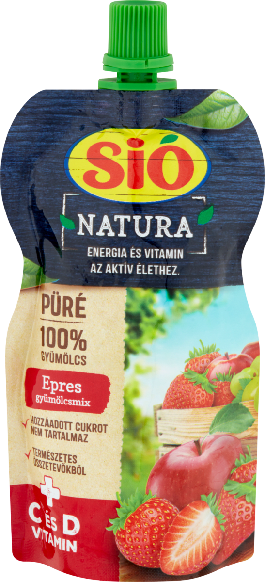 Sió Gyümölcspüré, epres, 120 g | dm.hu