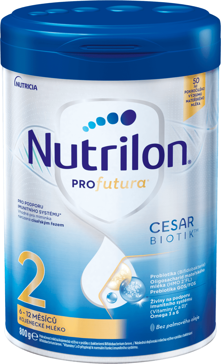Nutrilon pokračovací mléčná kojenecká výživa 2 Profutura Cesarbiotik 6m ...
