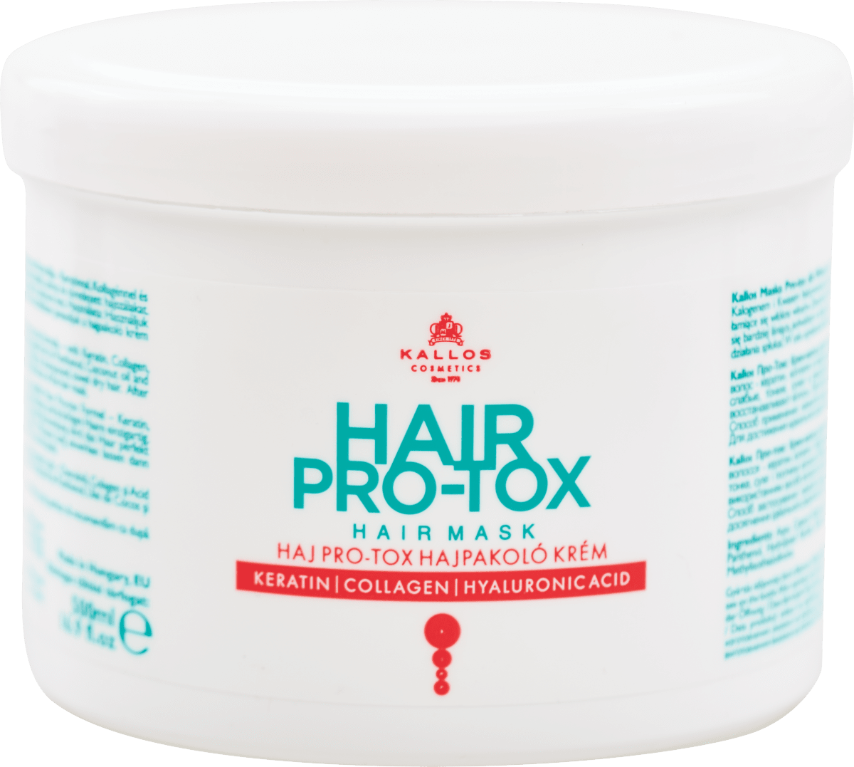 Kallos Mască păr pro-tox, 500 ml cumpără permanent online la un preț ...