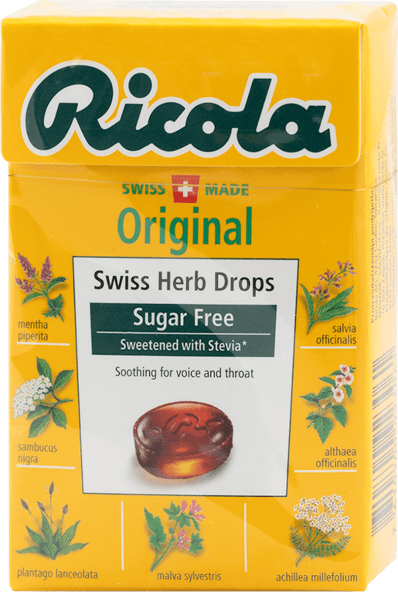 Ricola Dropsuri din plante fără zahăr, 40 g cumpără permanent online la ...