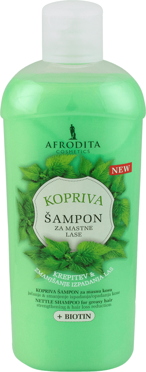 AFRODITA Šampon za masnu kosu - kopriva i biotin, 1 l kupujte online po ...