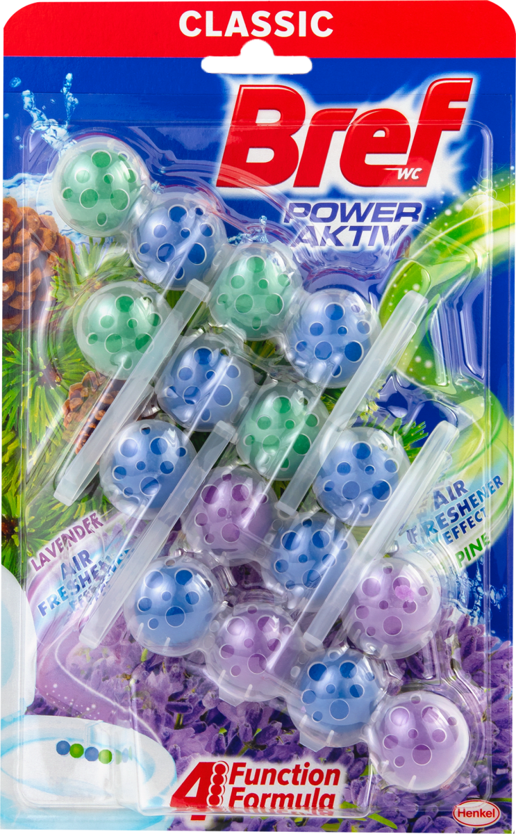 Bref Ароматизатор за тоалетна Power Aktiv, 4x50g, 200 g Пазарувай ...