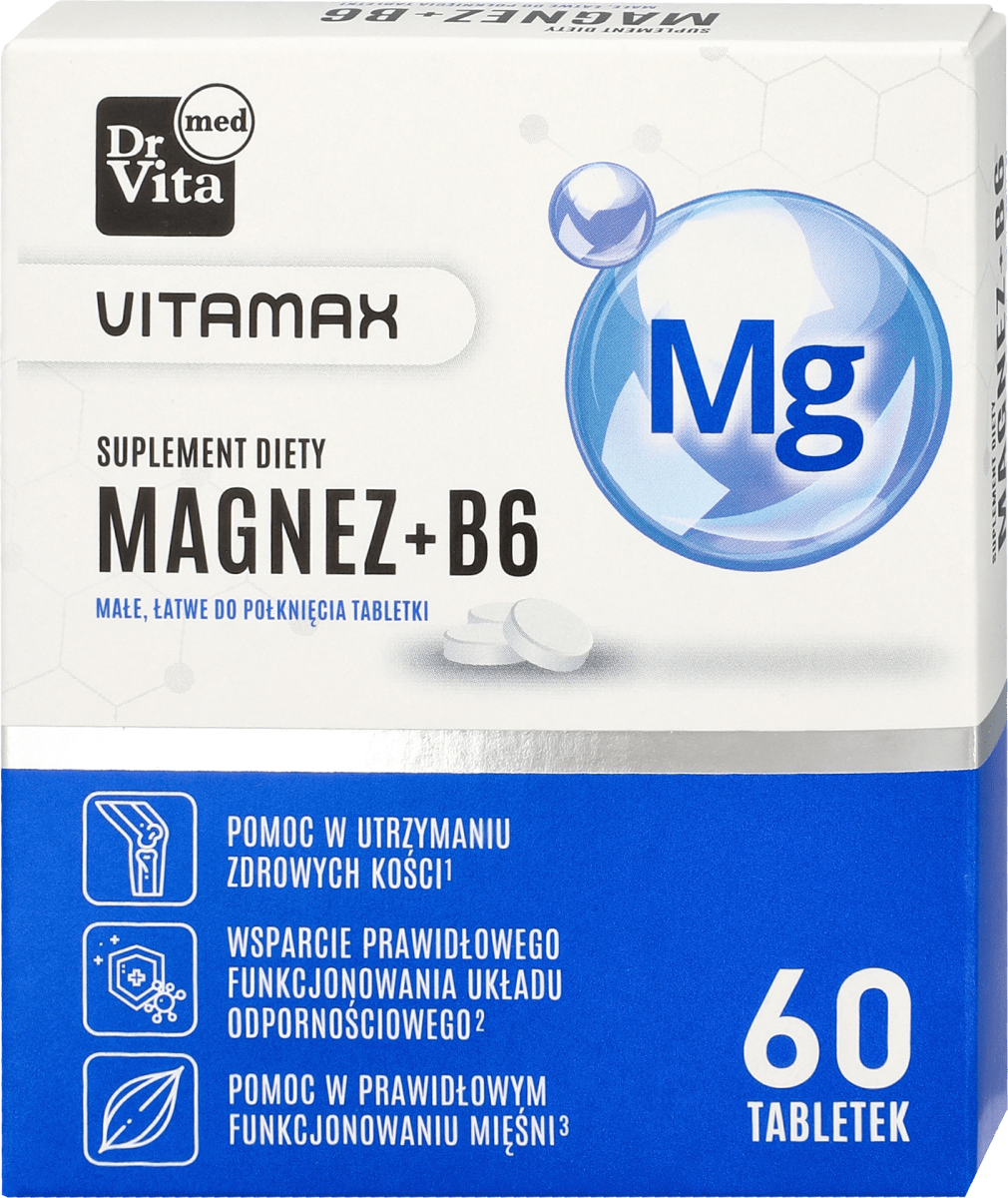 DR VITA Magnez + wit.B6, tabletki, 60 szt. kupuj online, zawsze w ...