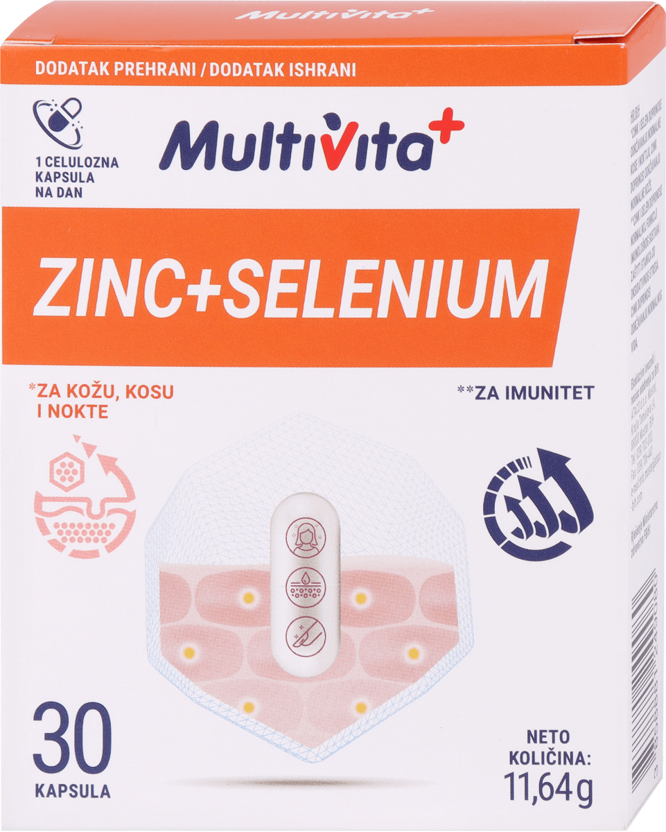 Multivita Cink + selen kapsule, 30 kom. | dm.hr