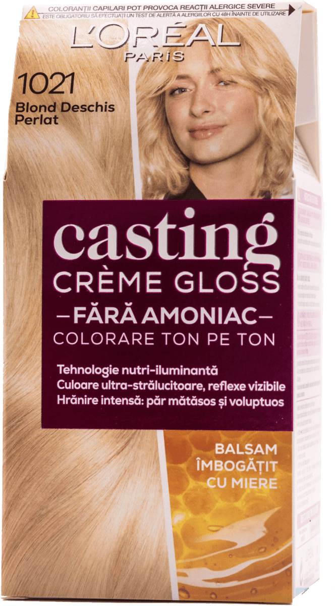 L'ORÉAL PARIS CASTING CREME GLOSS Vopsea păr 1021 blond deschis, 1 buc ...