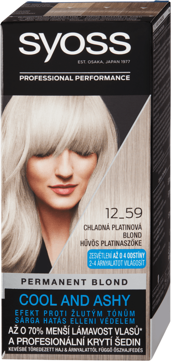 syoss barva na vlasy chladná platinová blond 12-59, 1 ks | dm.cz