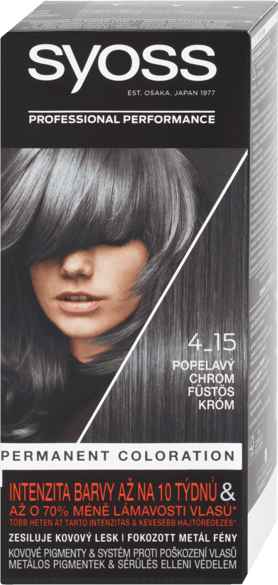 syoss barva na vlasy Popelavý Chrom 4-15, 1 ks | dm.cz