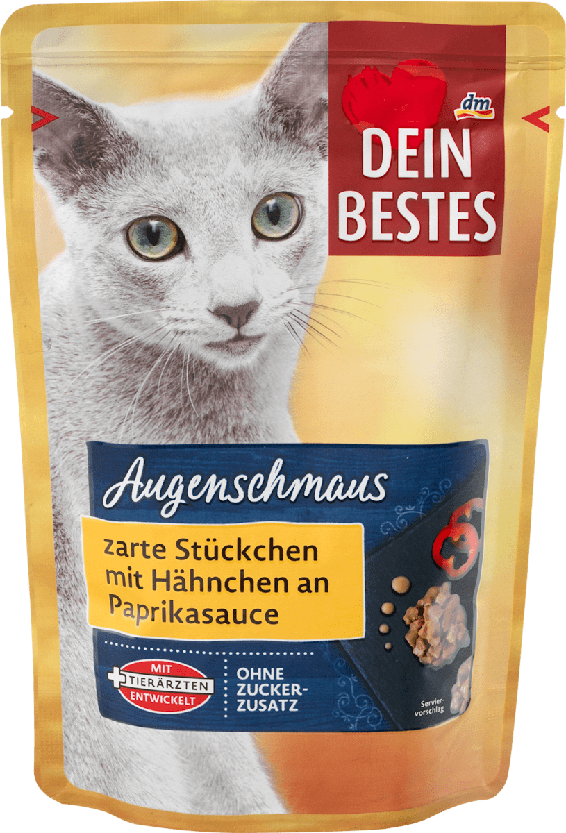 Dein Bestes Augenschmaus, Nassfutter für Katzen, zarte Stücke mit ...