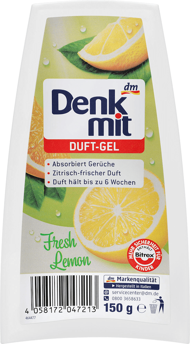 Denkmit Lufterfrischer Duft-Gel Fresh Lemon, 150 g dauerhaft günstig ...