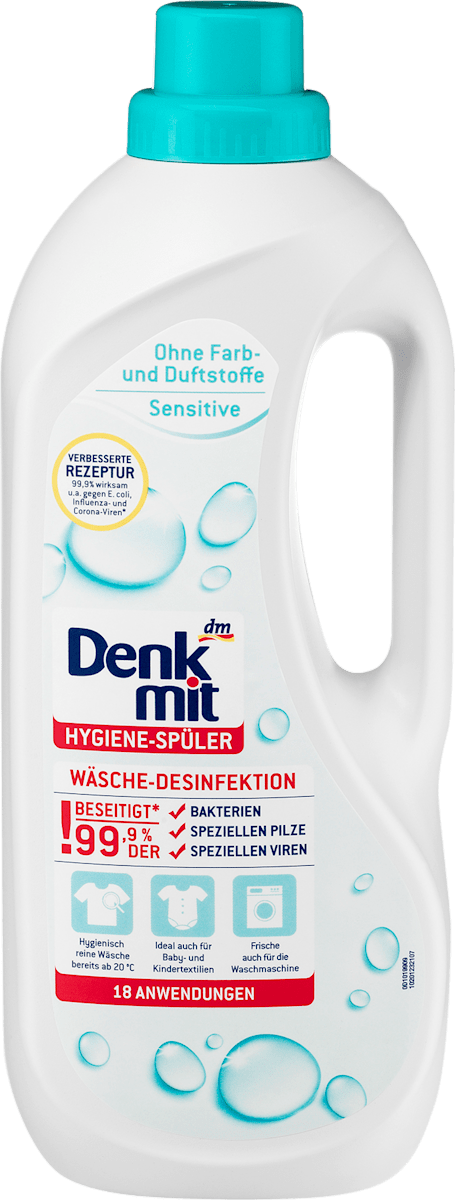 Denkmit Hygiene-Spüler Wäsche-Desinfektion ohne Farb&Duftstoffe, 18 WL ...