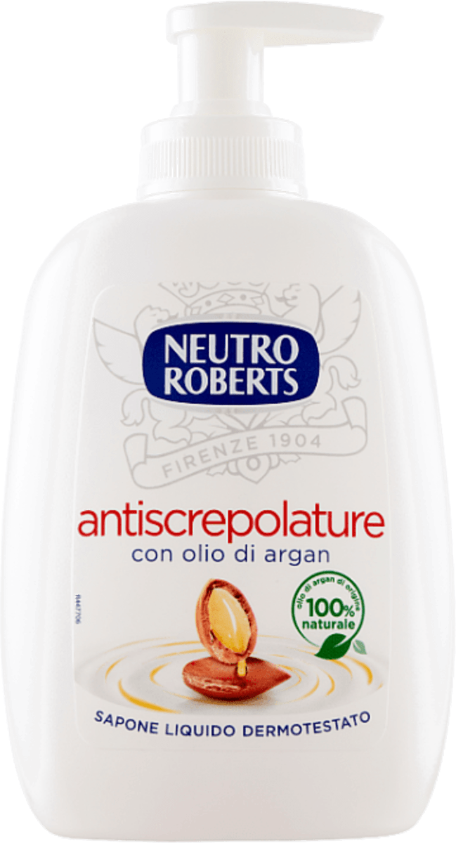 NEUTRO ROBERTS Sapone liquido antiscrepolature con olio di argan, 200 ...