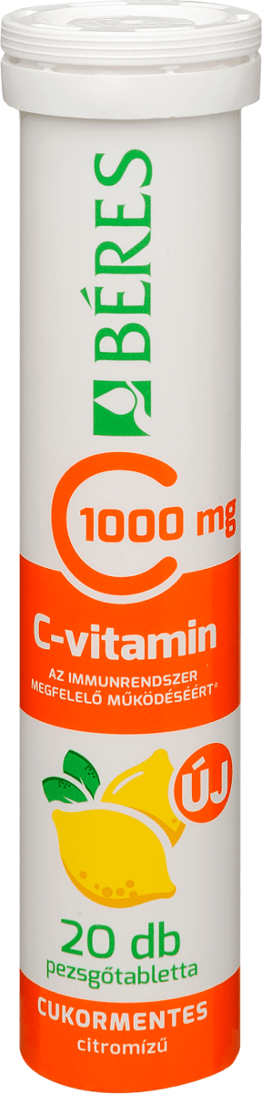 Béres C-vitamin 1000mg pezsgőtabletta, 20 db | dm.hu