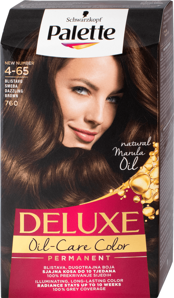 Palette Deluxe Boja za kosu - 4 - 65 blistava smeđa, 1 kom. kupujte ...