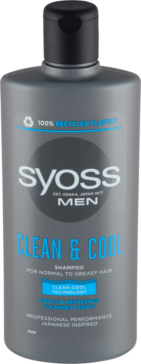 syoss Men šampon na vlasy Clean & Cool, 440 ml | dm.cz