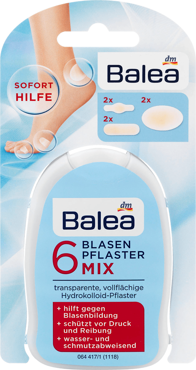 Balea Fuß Blasen-Pflaster, Mix, 6 St dauerhaft günstig online kaufen ...