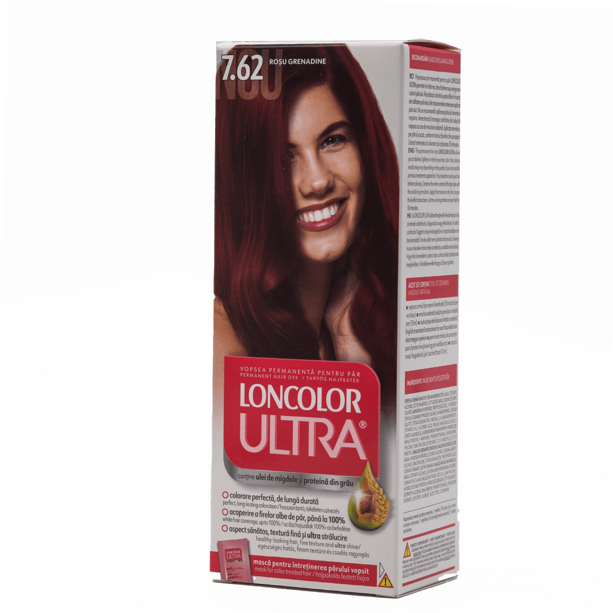 LONCOLOR ULTRA Vopsea permanentă 7.62 roşu, 1 buc cumpără permanent ...