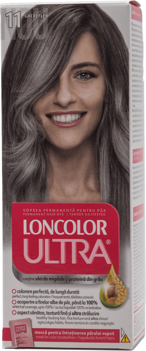 LONCOLOR ULTRA Vopsea permanentă 11 gri reflex, 1 buc cumpără permanent ...