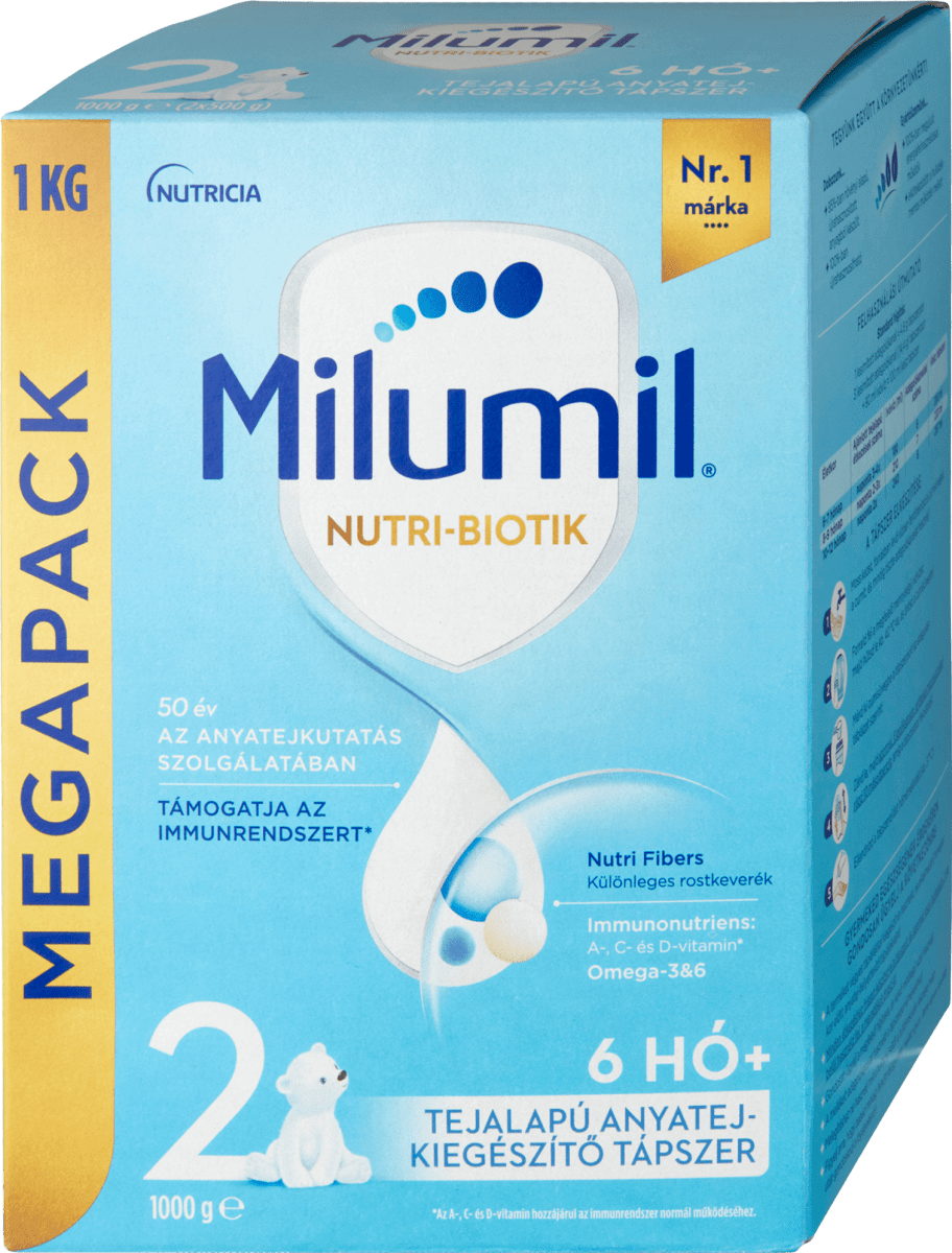 Milumil Tejalapú anyatej-kiegészítő tápszer 6-12 hónapos kor között ...