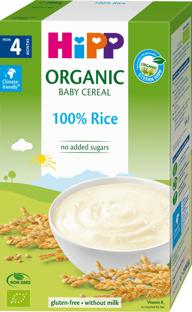 HIPP Био инстантна каша с ориз, 200 g Пазарувай трайно изгодно онлайн